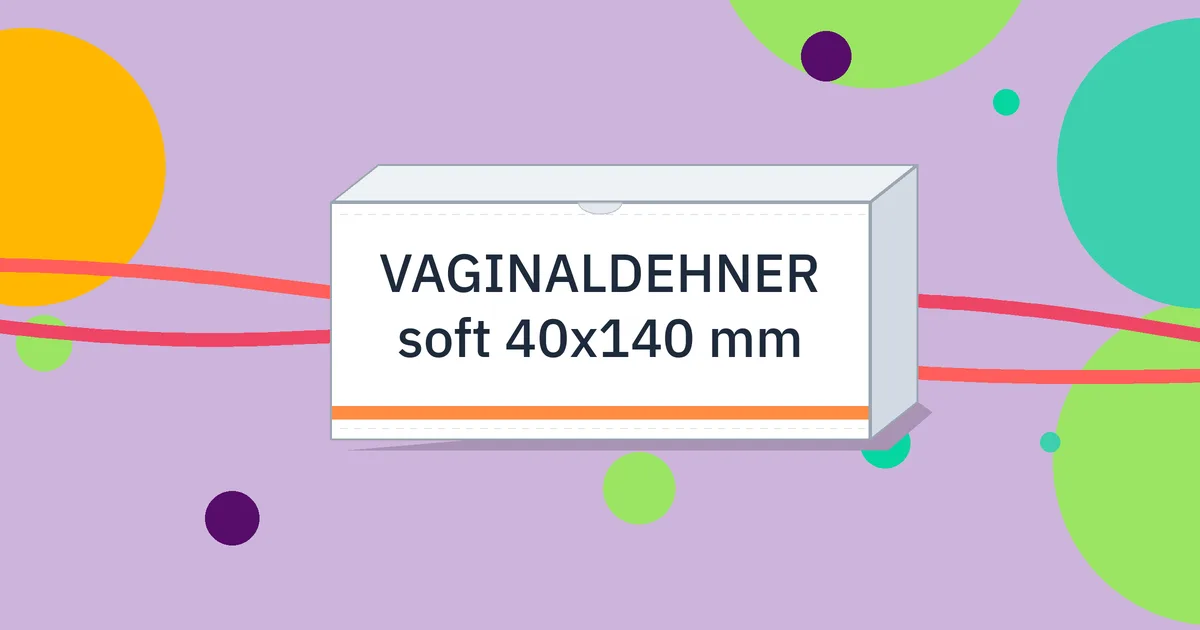 Symbolbild: Packung mit der Aufschrift VAGINALDEHNER soft 40x140 mm (PZN 01337693) – Verfügbarkeit und Bezug in Apotheken in Frankfurt am Main