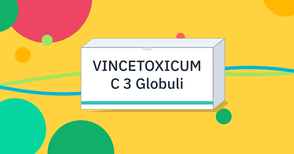 Symbolbild: Packung mit der Aufschrift VINCETOXICUM C 3 Globuli (PZN 07597260) – Verfügbarkeit und Bezug in Apotheken in Frankfurt am Main
