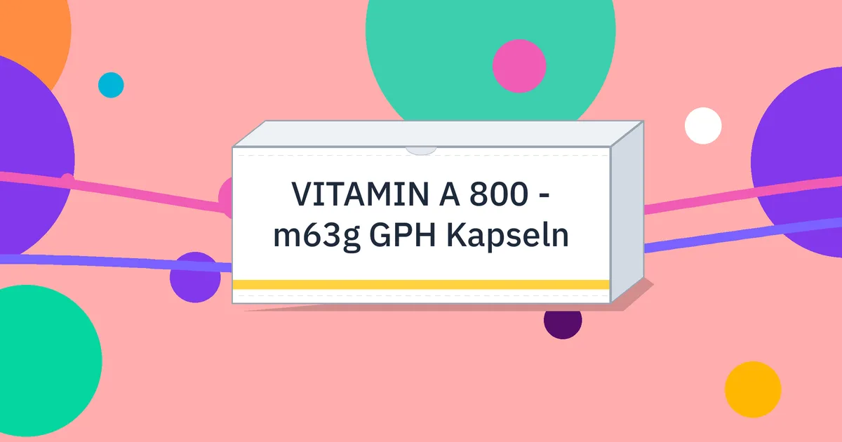 Symbolbild: Packung mit der Aufschrift VITAMIN A 800 -m63g GPH Kapseln (PZN 04631803) – Verfügbarkeit und Bezug in Apotheken in Frankfurt am Main