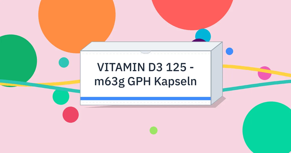 Symbolbild: Packung mit der Aufschrift VITAMIN D3 125 -m63g GPH Kapseln (PZN 11658286) – Verfügbarkeit und Bezug in Apotheken in Frankfurt am Main