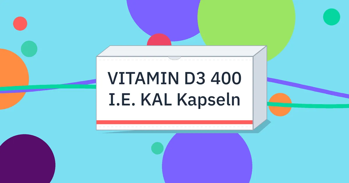 Symbolbild: Packung mit der Aufschrift VITAMIN D3 400 I.E. KAL Kapseln (PZN 17215124) – Verfügbarkeit und Bezug in Apotheken in Frankfurt am Main