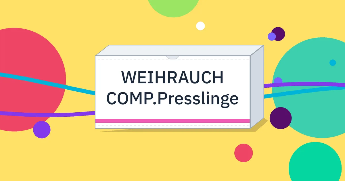 Symbolbild: Packung mit der Aufschrift WEIHRAUCH COMP.Presslinge (PZN 14040782) – Verfügbarkeit und Bezug in Apotheken in Frankfurt am Main