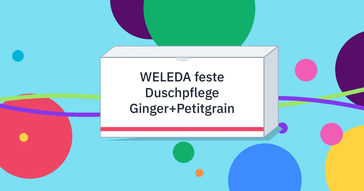 Symbolbild: Packung mit der Aufschrift WELEDA feste Duschpflege Ginger+Petitgrain (PZN 17607580) – Verfügbarkeit und Bezug in Apotheken in Frankfurt am Main