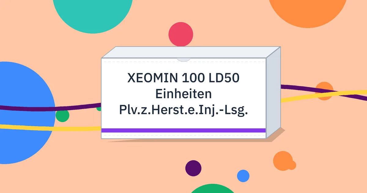 Symbolbild: Packung mit der Aufschrift XEOMIN 100 LD50 Einheiten Plv.z.Herst.e.Inj.-Lsg. (PZN 01013884) – Verfügbarkeit und Bezug in Apotheken in Frankfurt am Main