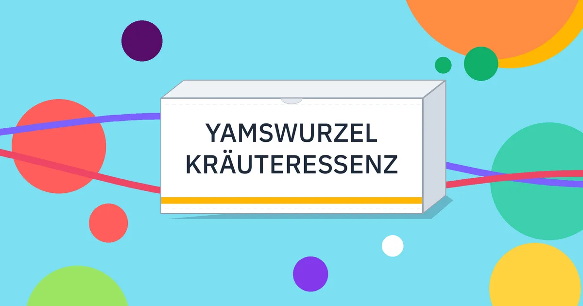 Symbolbild: Packung mit der Aufschrift YAMSWURZEL KRÄUTERESSENZ (PZN 13820087) – Verfügbarkeit und Bezug in Apotheken in Frankfurt am Main