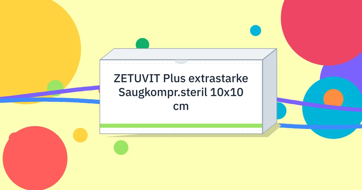 Symbolbild: Packung mit der Aufschrift ZETUVIT Plus extrastarke Saugkompr.steril 10x10 cm (PZN 15588915) – Verfügbarkeit und Bezug in Apotheken in Frankfurt am Main