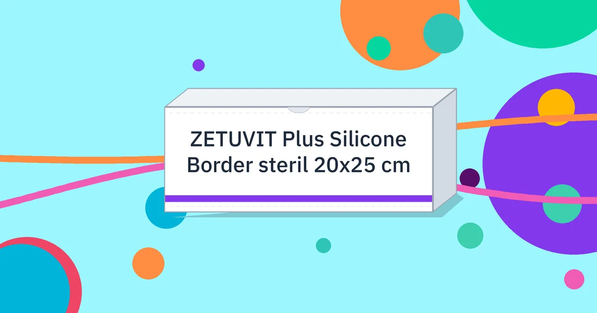 Symbolbild: Packung mit der Aufschrift ZETUVIT Plus Silicone Border steril 20x25 cm (PZN 19143825) – Verfügbarkeit und Bezug in Apotheken in Frankfurt am Main