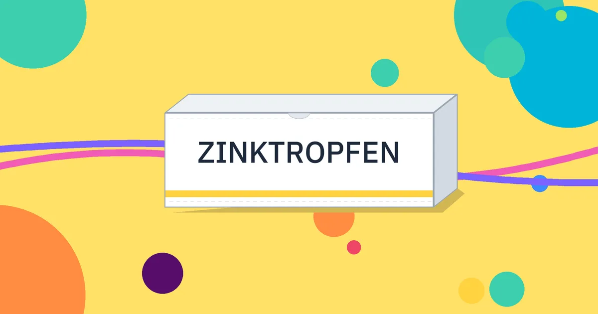 Symbolbild: Packung mit der Aufschrift ZINKTROPFEN (PZN 18297880) – Verfügbarkeit und Bezug in Apotheken in Frankfurt am Main