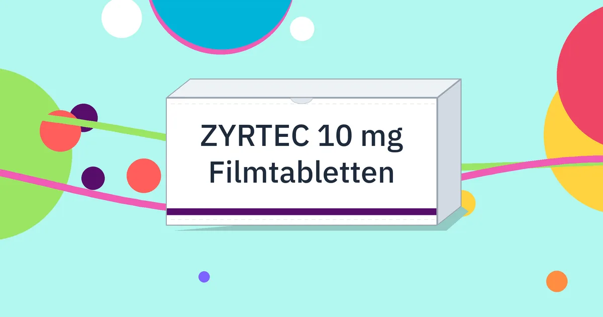 Symbolbild: Packung mit der Aufschrift ZYRTEC 10 mg Filmtabletten (PZN 04394332) – Verfügbarkeit und Bezug in Apotheken in Frankfurt am Main