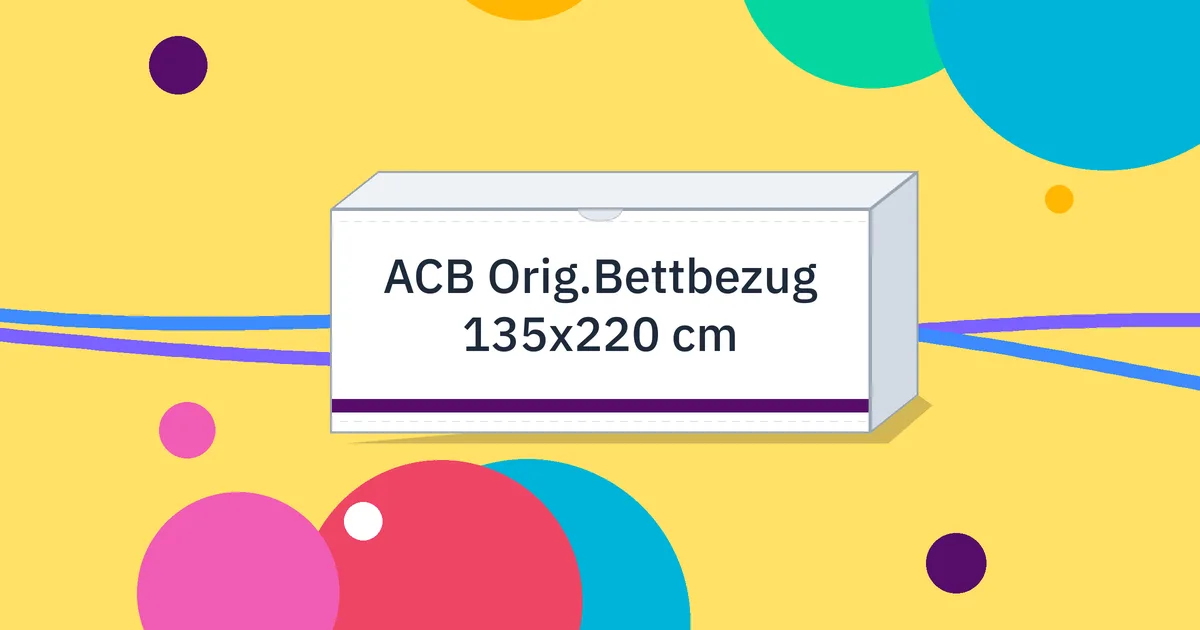Symbolbild: Packung mit der Aufschrift ACB Orig.Bettbezug 135x220 cm (PZN 08924608) – Verfügbarkeit und Bezug in Apotheken in Frankfurt am Main