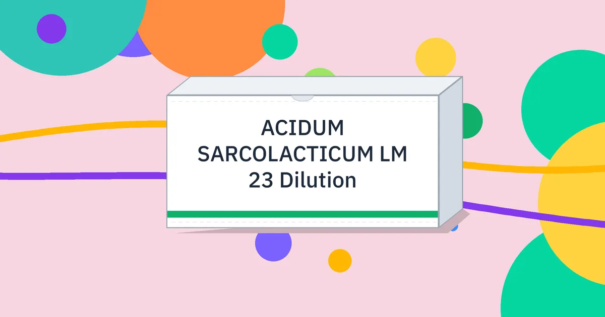 Symbolbild: Packung mit der Aufschrift ACIDUM SARCOLACTICUM LM 23 Dilution (PZN 13283212) – Verfügbarkeit und Bezug in Apotheken in Frankfurt am Main