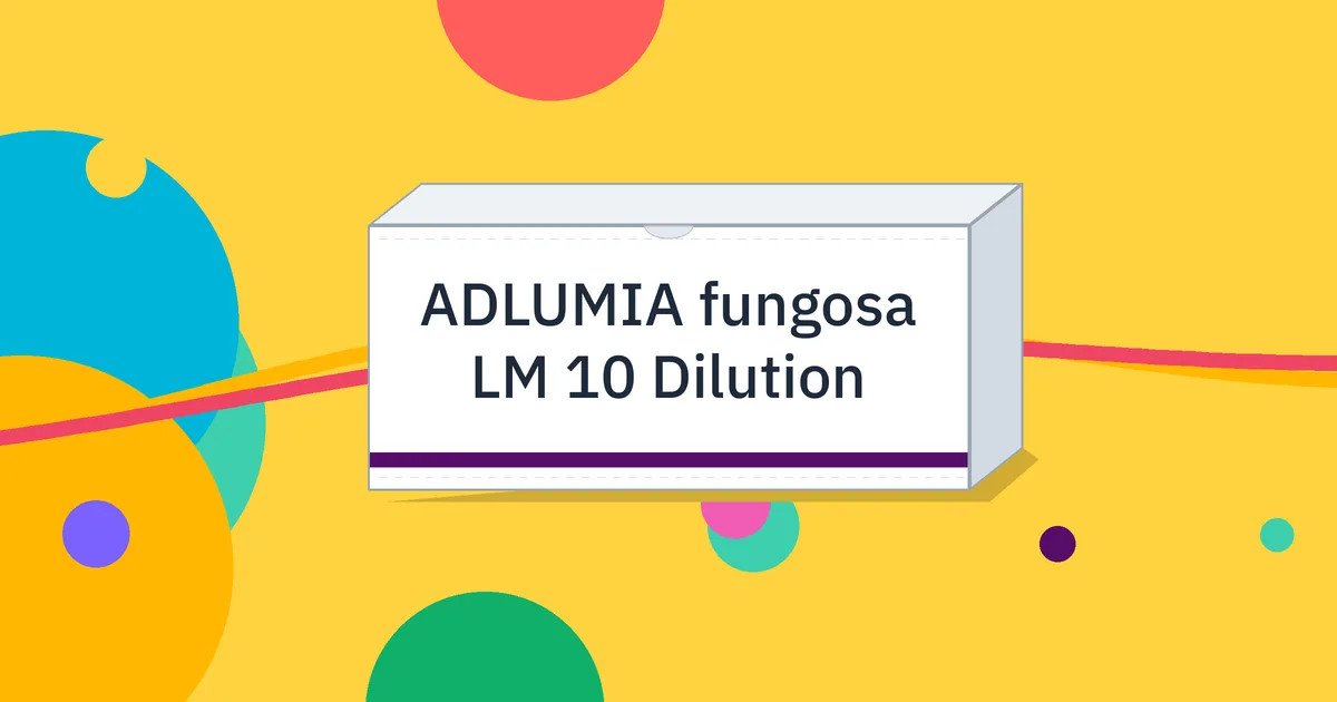 Symbolbild: Packung mit der Aufschrift ADLUMIA fungosa LM 10 Dilution (PZN 13296350) – Verfügbarkeit und Bezug in Apotheken in Frankfurt am Main