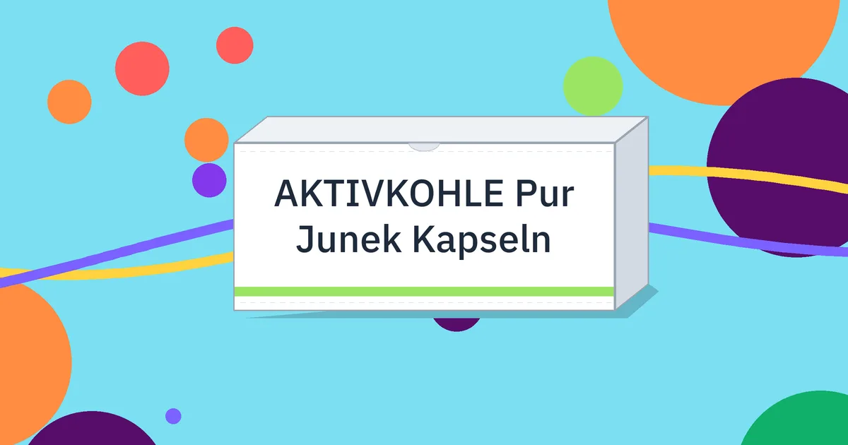 Symbolbild: Packung mit der Aufschrift AKTIVKOHLE Pur Junek Kapseln (PZN 16571905) – Verfügbarkeit und Bezug in Apotheken in Frankfurt am Main