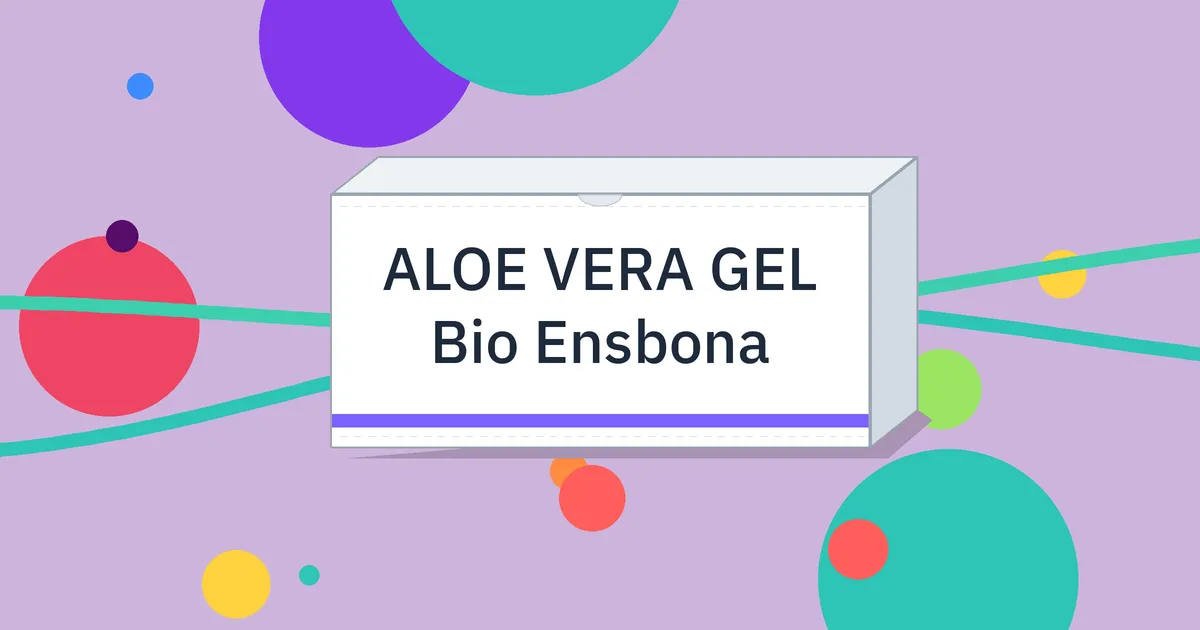 Symbolbild: Packung mit der Aufschrift ALOE VERA GEL Bio Ensbona (PZN 19905057) – Verfügbarkeit und Bezug in Apotheken in Frankfurt am Main