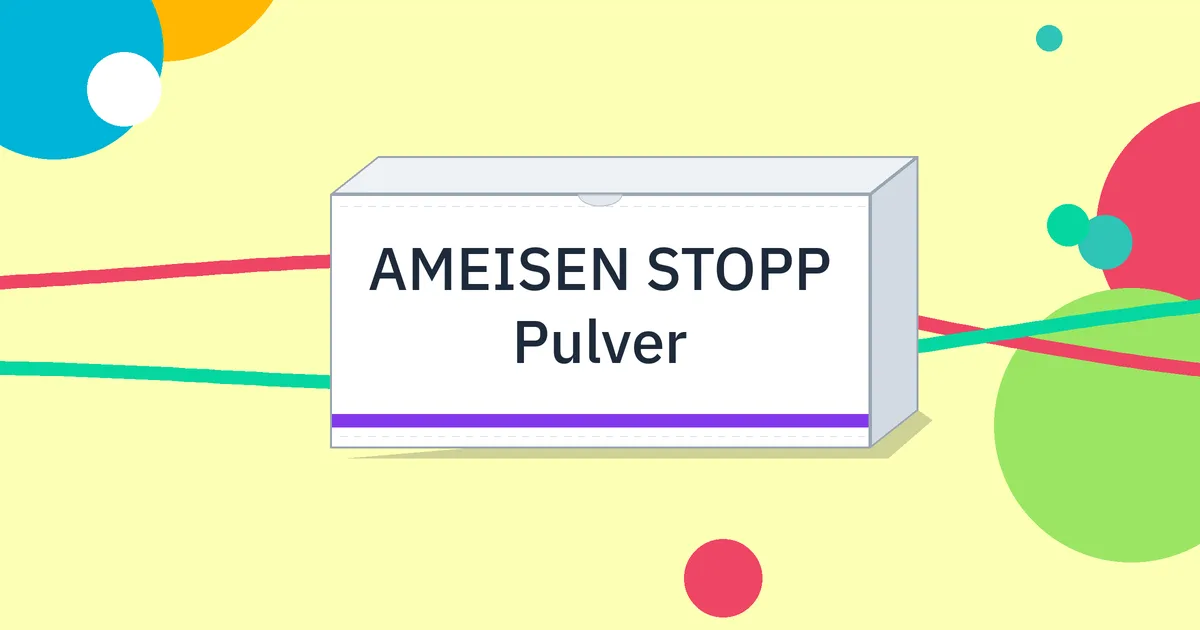 Symbolbild: Packung mit der Aufschrift AMEISEN STOPP Pulver (PZN 00420920) – Verfügbarkeit und Bezug in Apotheken in Frankfurt am Main