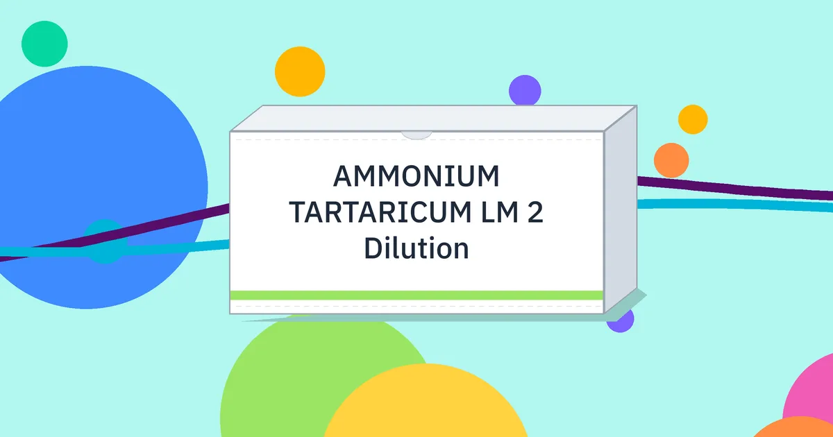 Symbolbild: Packung mit der Aufschrift AMMONIUM TARTARICUM LM 2 Dilution (PZN 12761394) – Verfügbarkeit und Bezug in Apotheken in Frankfurt am Main