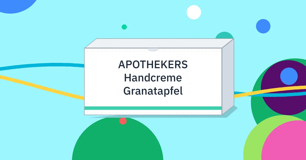 Symbolbild: Packung mit der Aufschrift APOTHEKERS Handcreme Granatapfel (PZN 17964587) – Verfügbarkeit und Bezug in Apotheken in Frankfurt am Main