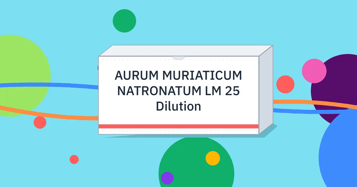 Symbolbild: Packung mit der Aufschrift AURUM MURIATICUM NATRONATUM LM 25 Dilution (PZN 12786069) – Verfügbarkeit und Bezug in Apotheken in Frankfurt am Main