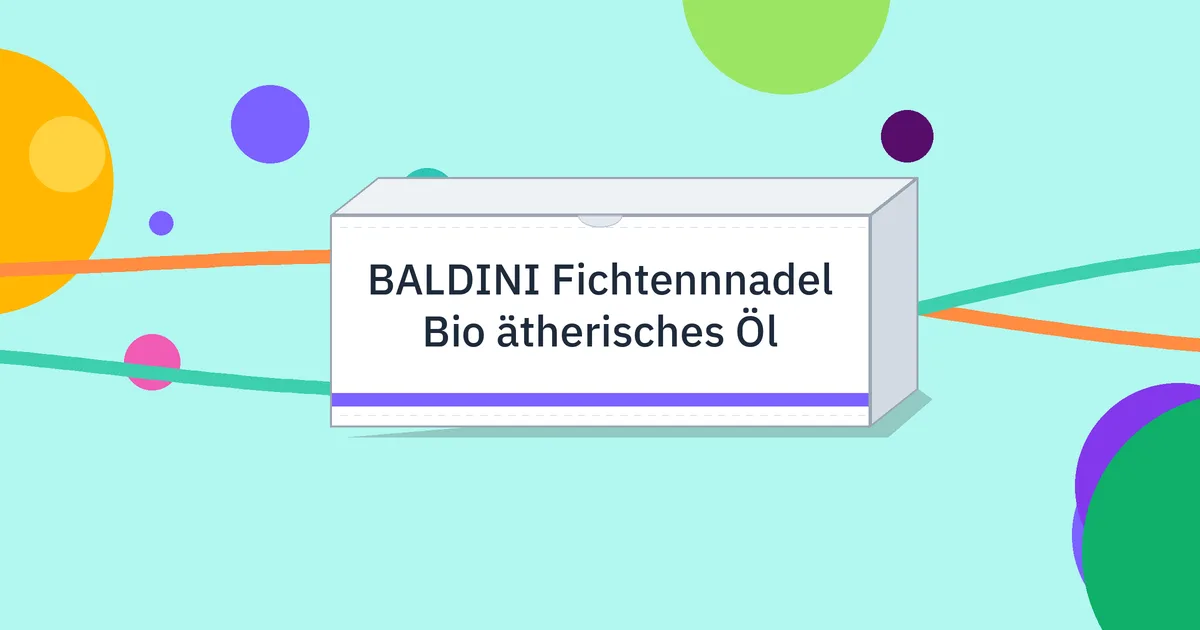 Symbolbild: Packung mit der Aufschrift BALDINI Fichtennnadel Bio ätherisches Öl (PZN 18110781) – Verfügbarkeit und Bezug in Apotheken in Frankfurt am Main