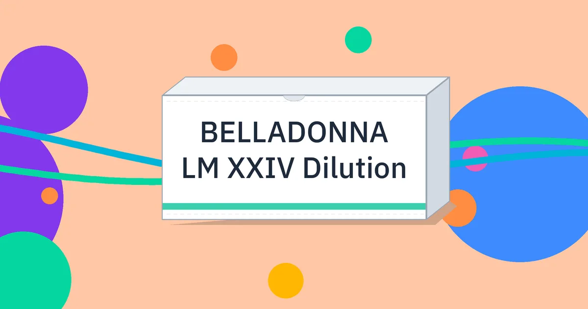 Symbolbild: Packung mit der Aufschrift BELLADONNA LM XXIV Dilution (PZN 02673855) – Verfügbarkeit und Bezug in Apotheken in Frankfurt am Main