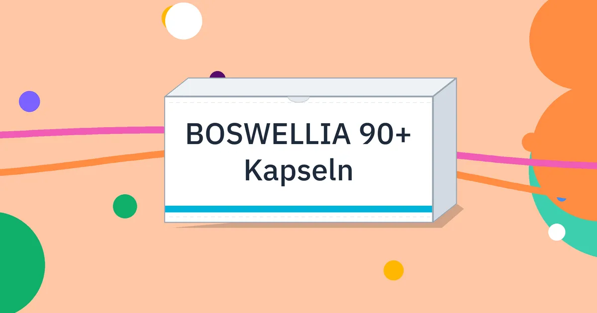 Symbolbild: Packung mit der Aufschrift BOSWELLIA 90+ Kapseln (PZN 13657368) – Verfügbarkeit und Bezug in Apotheken in Frankfurt am Main
