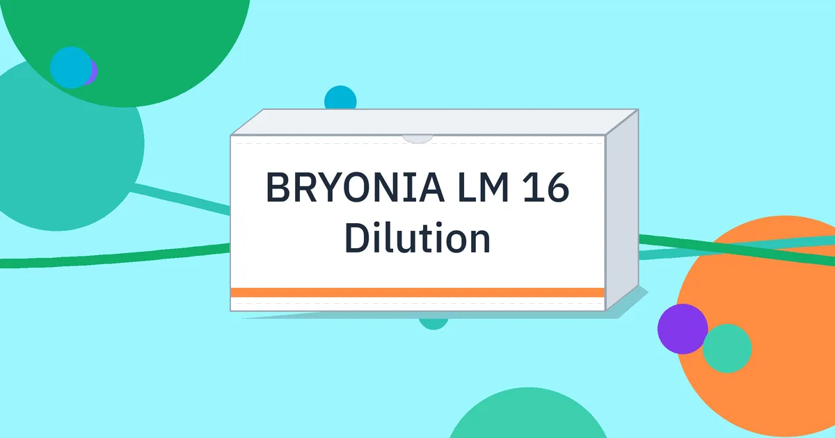 Symbolbild: Packung mit der Aufschrift BRYONIA LM 16 Dilution (PZN 12797021) – Verfügbarkeit und Bezug in Apotheken in Frankfurt am Main
