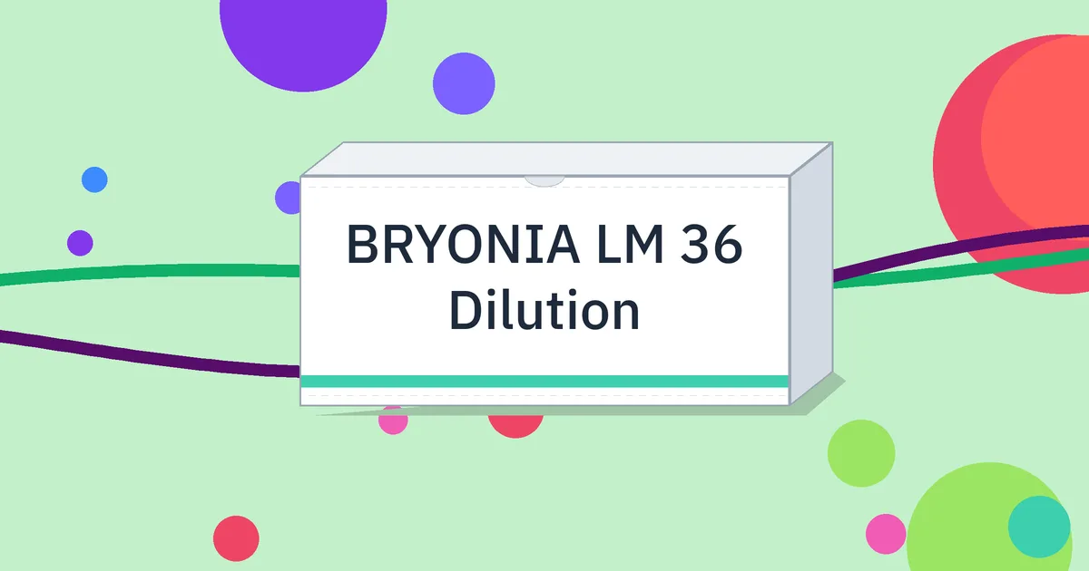 Symbolbild: Packung mit der Aufschrift BRYONIA LM 36 Dilution (PZN 12797216) – Verfügbarkeit und Bezug in Apotheken in Frankfurt am Main