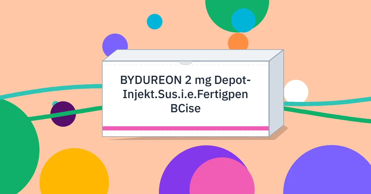 Symbolbild: Packung mit der Aufschrift BYDUREON 2 mg Depot-Injekt.Sus.i.e.Fertigpen BCise (PZN 19093872) – Verfügbarkeit und Bezug in Apotheken in Frankfurt am Main