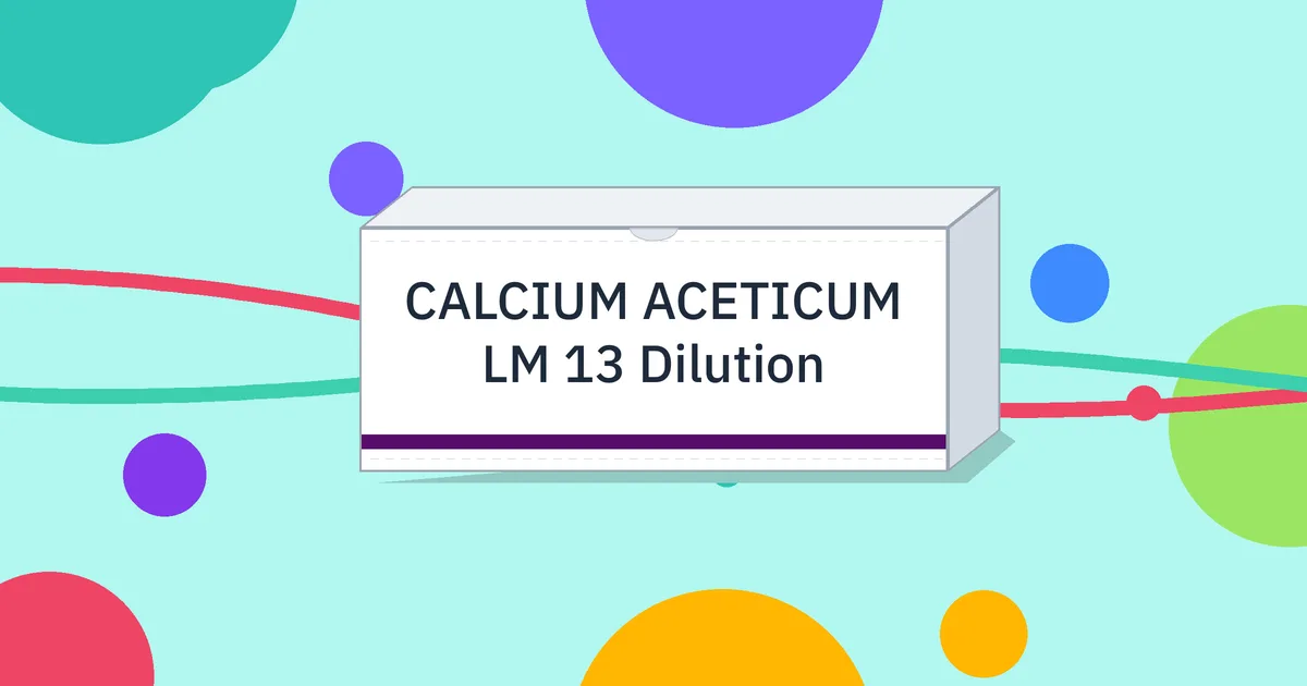 Symbolbild: Packung mit der Aufschrift CALCIUM ACETICUM LM 13 Dilution (PZN 13405589) – Verfügbarkeit und Bezug in Apotheken in Frankfurt am Main