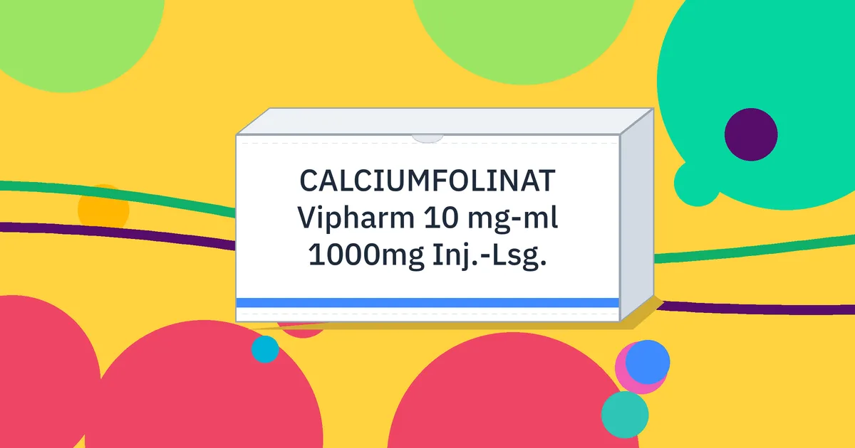 Symbolbild: Packung mit der Aufschrift CALCIUMFOLINAT Vipharm 10 mg-ml 1000mg Inj.-Lsg. (PZN 05860523) – Verfügbarkeit und Bezug in Apotheken in Frankfurt am Main