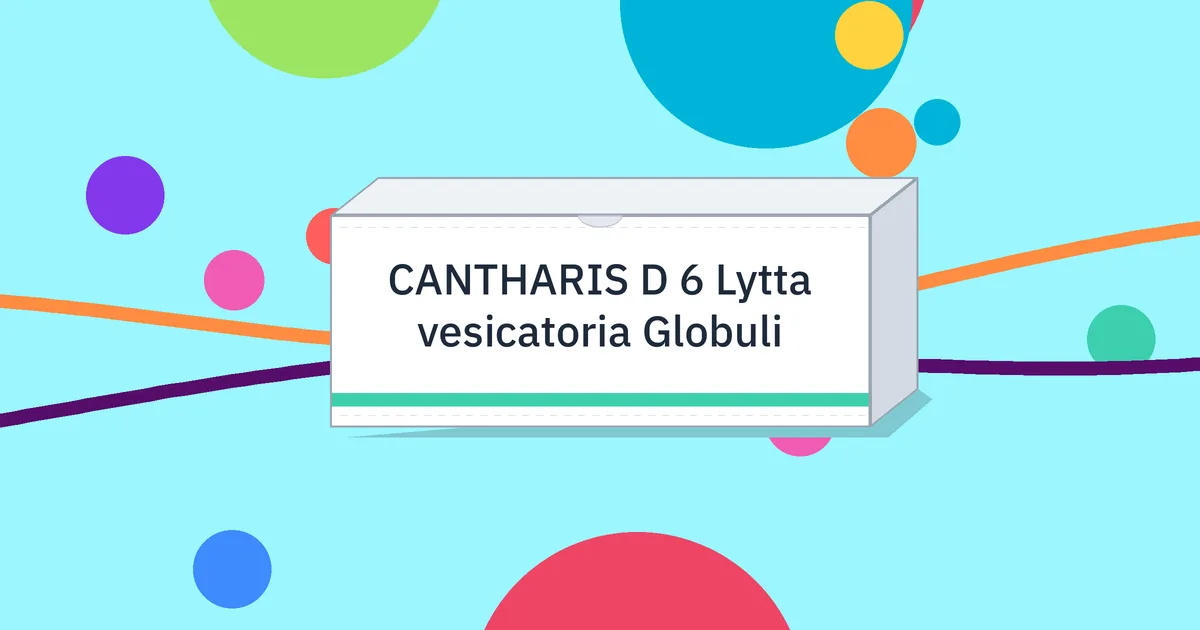 Symbolbild: Packung mit der Aufschrift CANTHARIS D 6 Lytta vesicatoria Globuli (PZN 17298831) – Verfügbarkeit und Bezug in Apotheken in Frankfurt am Main
