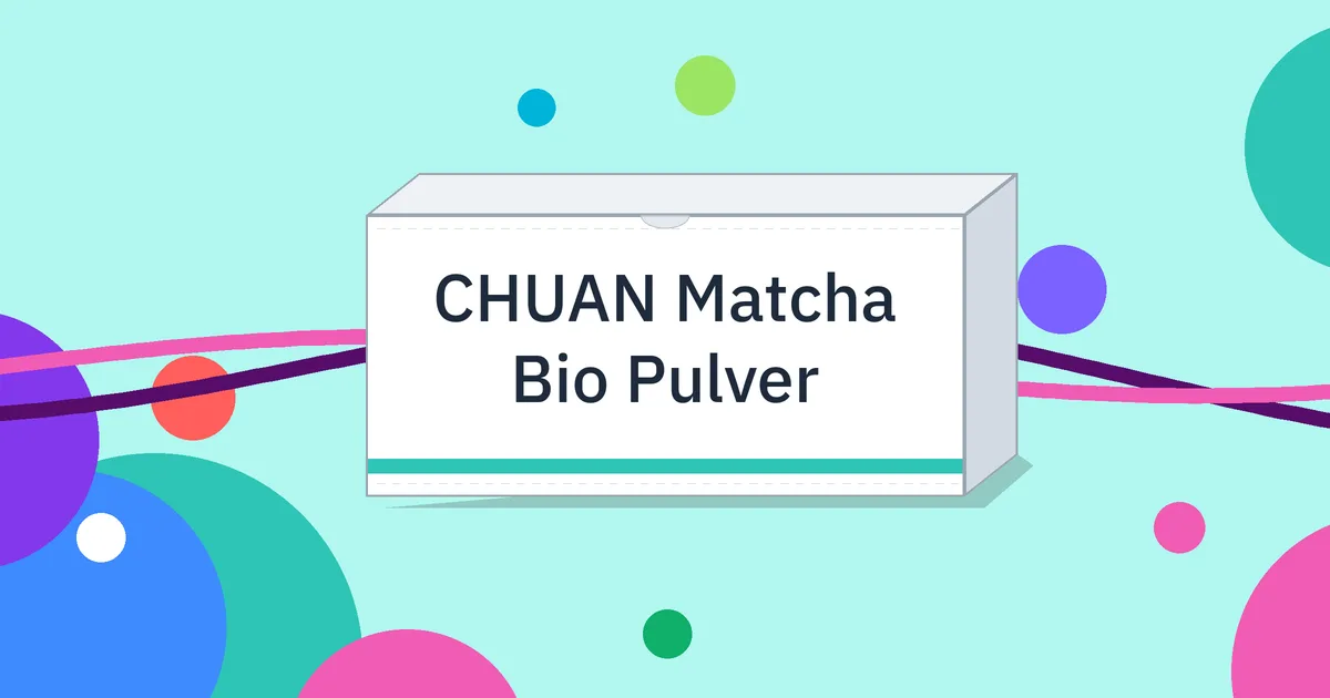 Symbolbild: Packung mit der Aufschrift CHUAN Matcha Bio Pulver (PZN 20192987) – Verfügbarkeit und Bezug in Apotheken in Frankfurt am Main
