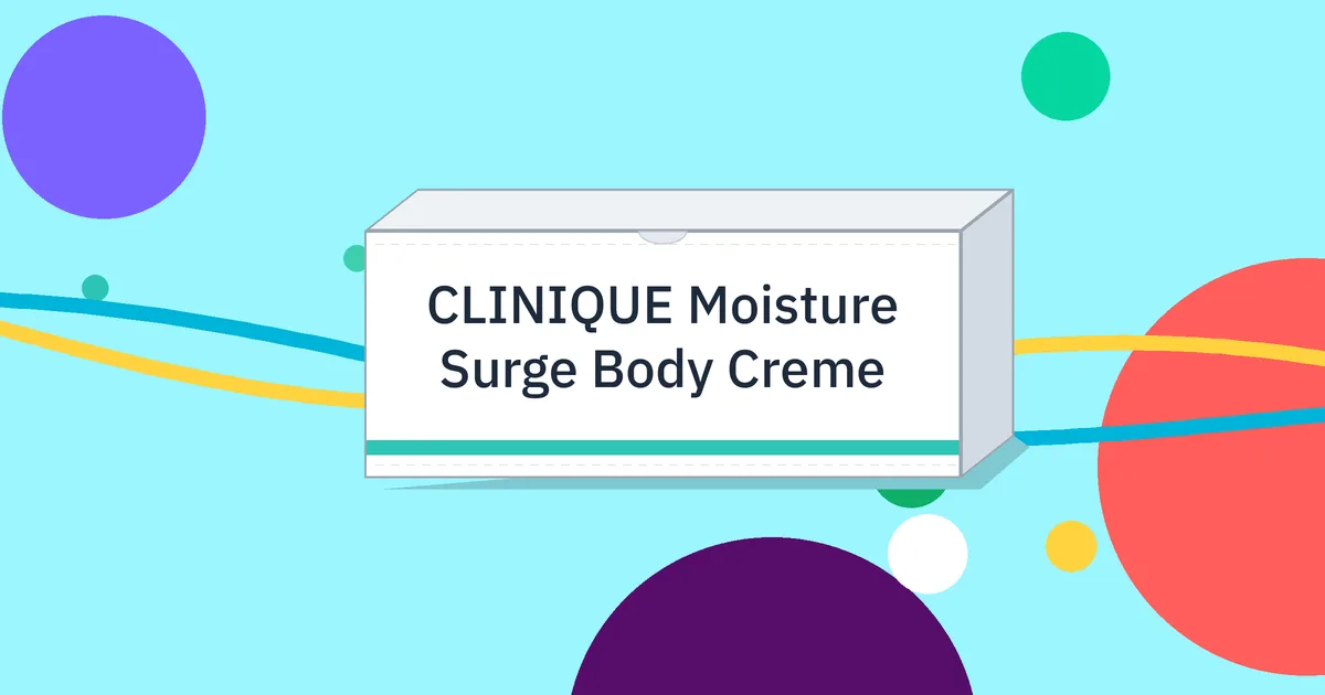 Symbolbild: Packung mit der Aufschrift CLINIQUE Moisture Surge Body Creme (PZN 19633363) – Verfügbarkeit und Bezug in Apotheken in Frankfurt am Main