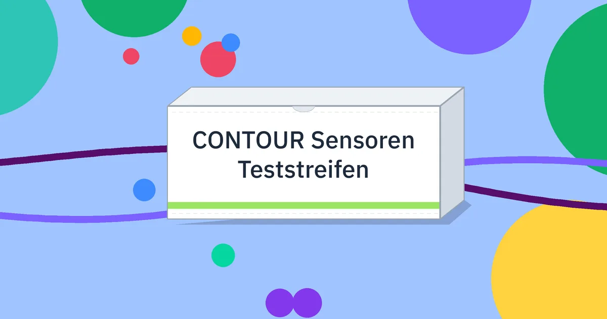 Symbolbild: Packung mit der Aufschrift CONTOUR Sensoren Teststreifen (PZN 06765991) – Verfügbarkeit und Bezug in Apotheken in Frankfurt am Main