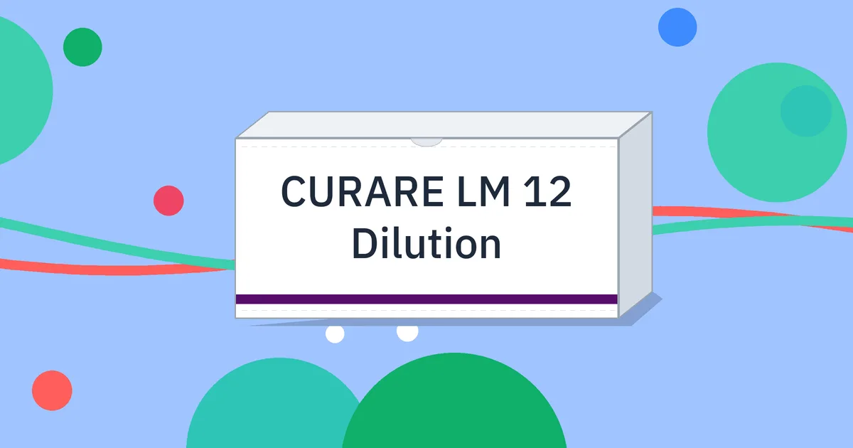 Symbolbild: Packung mit der Aufschrift CURARE LM 12 Dilution (PZN 12839529) – Verfügbarkeit und Bezug in Apotheken in Frankfurt am Main