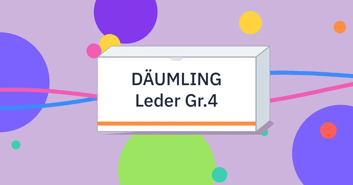 Symbolbild: Packung mit der Aufschrift DÄUMLING Leder Gr.4 (PZN 03236967) – Verfügbarkeit und Bezug in Apotheken in Frankfurt am Main