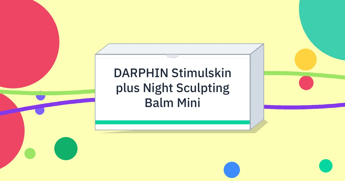Symbolbild: Packung mit der Aufschrift DARPHIN Stimulskin plus Night Sculpting Balm Mini (PZN 19923204) – Verfügbarkeit und Bezug in Apotheken in Frankfurt am Main