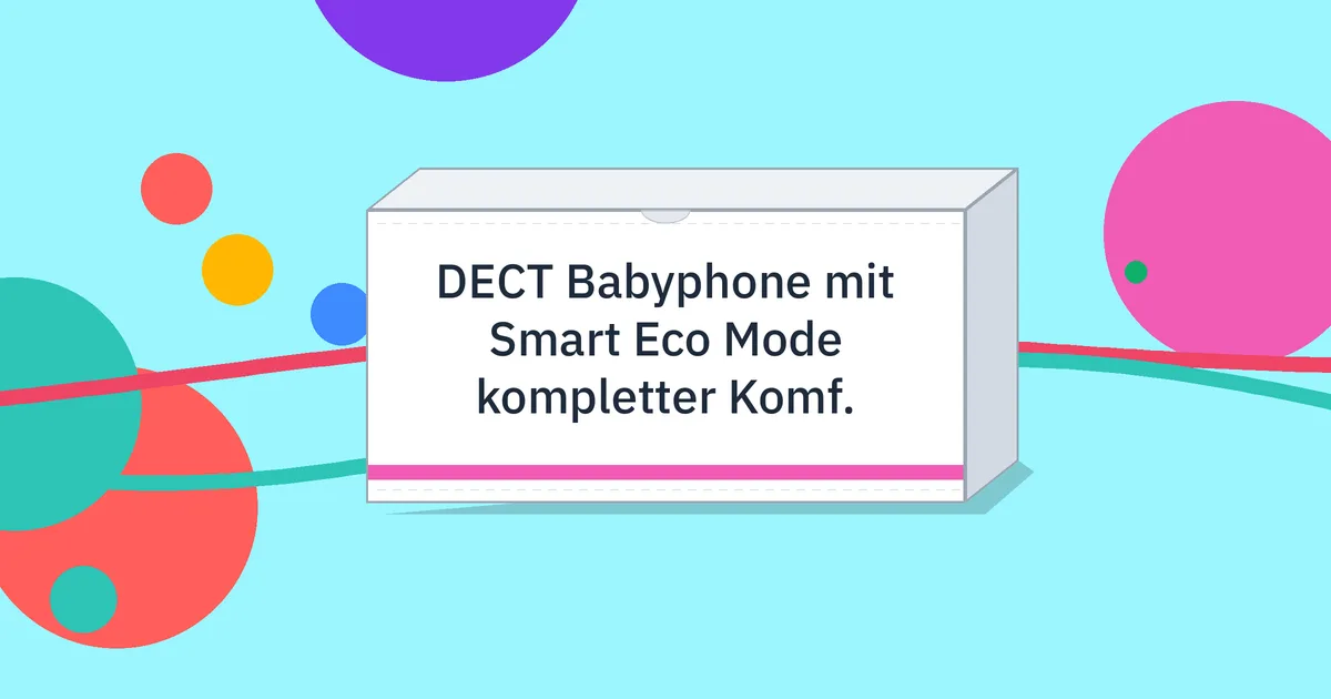 Symbolbild: Packung mit der Aufschrift DECT Babyphone mit Smart Eco Mode kompletter Komf. (PZN 00107873) – Verfügbarkeit und Bezug in Apotheken in Frankfurt am Main