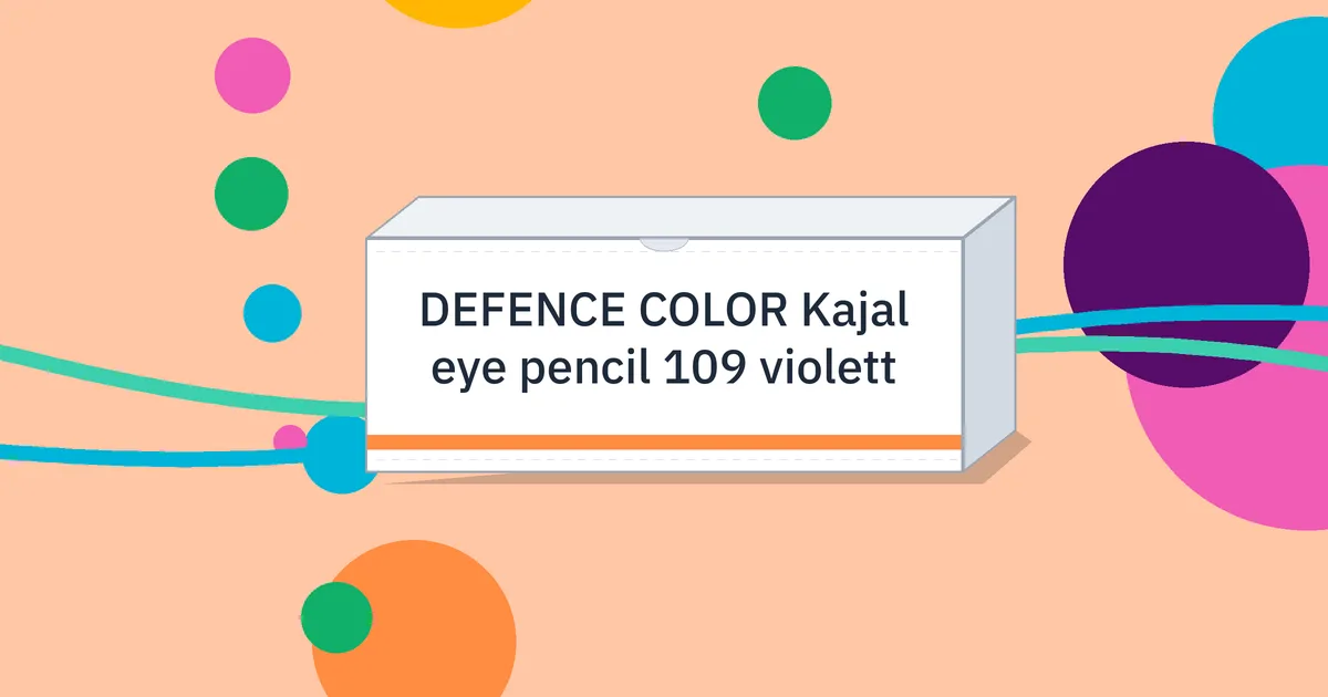 Symbolbild: Packung mit der Aufschrift DEFENCE COLOR Kajal eye pencil 109 violett (PZN 12478758) – Verfügbarkeit und Bezug in Apotheken in Frankfurt am Main
