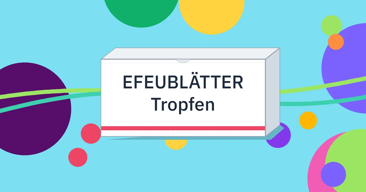 Symbolbild: Packung mit der Aufschrift EFEUBLÄTTER Tropfen (PZN 13966388) – Verfügbarkeit und Bezug in Apotheken in Frankfurt am Main