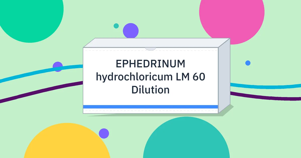 Symbolbild: Packung mit der Aufschrift EPHEDRINUM hydrochloricum LM 60 Dilution (PZN 13471445) – Verfügbarkeit und Bezug in Apotheken in Frankfurt am Main