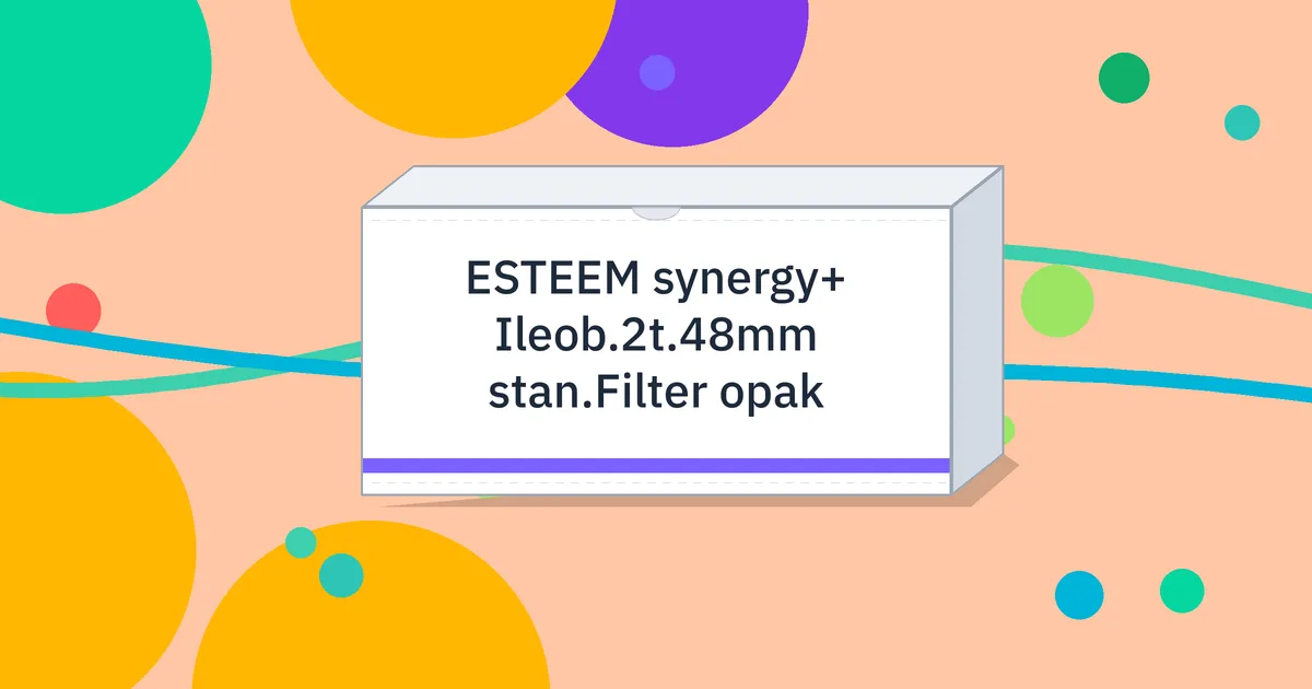 Symbolbild: Packung mit der Aufschrift ESTEEM synergy+ Ileob.2t.48mm stan.Filter opak (PZN 06461765) – Verfügbarkeit und Bezug in Apotheken in Frankfurt am Main