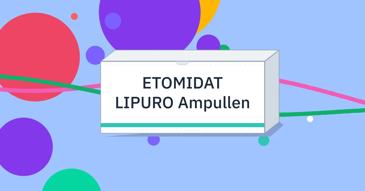 Symbolbild: Packung mit der Aufschrift ETOMIDAT LIPURO Ampullen (PZN 04442574) – Verfügbarkeit und Bezug in Apotheken in Frankfurt am Main