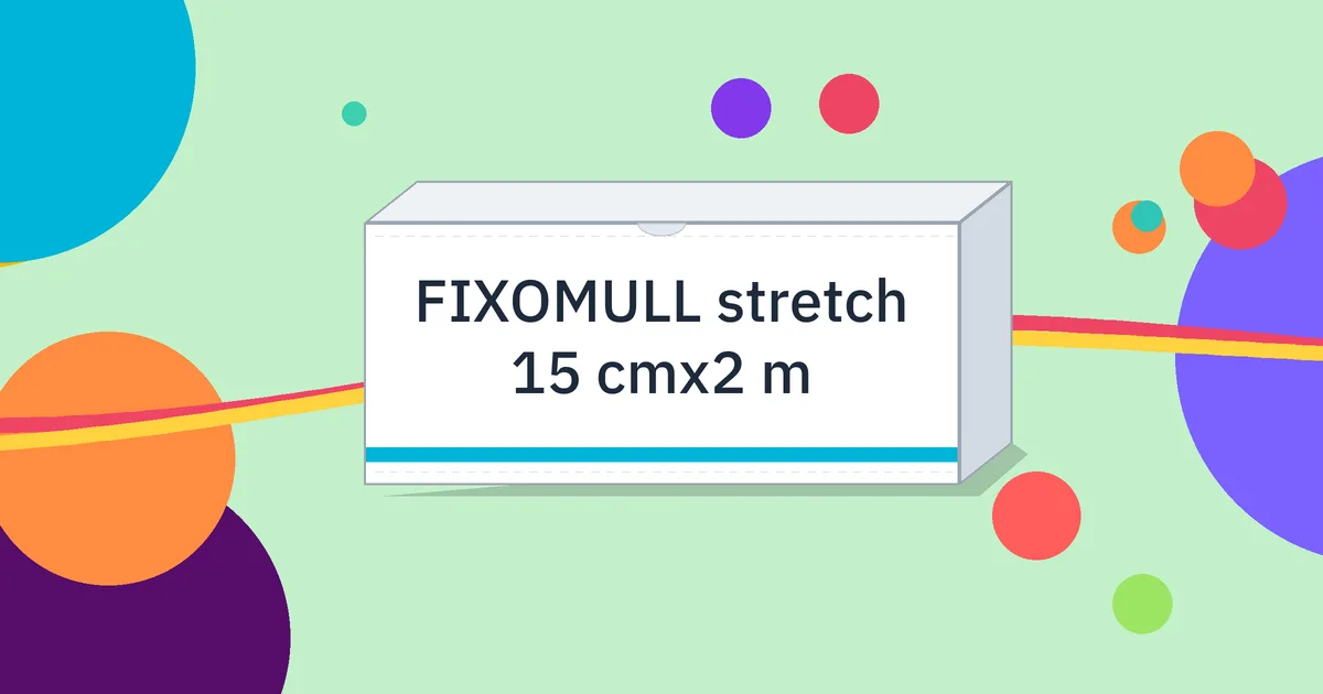 Symbolbild: Packung mit der Aufschrift FIXOMULL stretch 15 cmx2 m (PZN 04040717) – Verfügbarkeit und Bezug in Apotheken in Frankfurt am Main