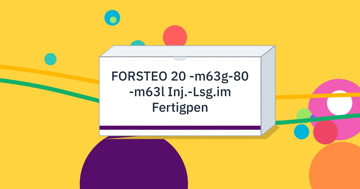 Symbolbild: Packung mit der Aufschrift FORSTEO 20 -m63g-80 -m63l Inj.-Lsg.im Fertigpen (PZN 14178196) – Verfügbarkeit und Bezug in Apotheken in Frankfurt am Main