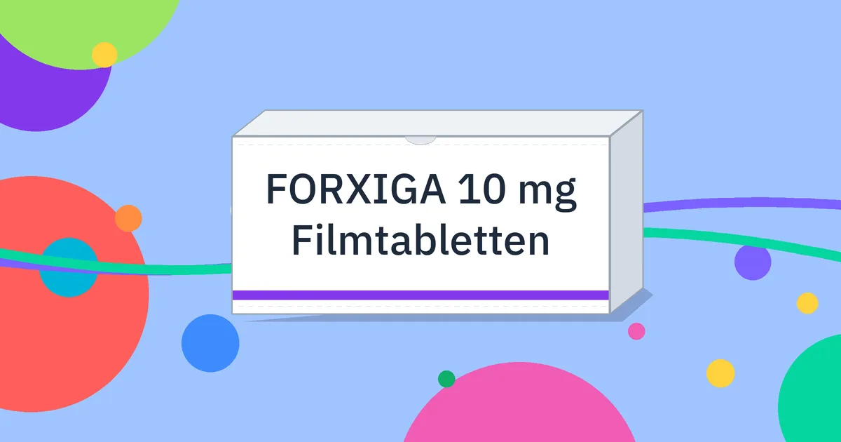 Symbolbild: Packung mit der Aufschrift FORXIGA 10 mg Filmtabletten (PZN 20171123) – Verfügbarkeit und Bezug in Apotheken in Frankfurt am Main