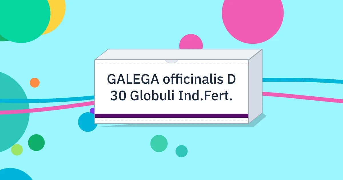 Symbolbild: Packung mit der Aufschrift GALEGA officinalis D 30 Globuli Ind.Fert. (PZN 17734060) – Verfügbarkeit und Bezug in Apotheken in Frankfurt am Main