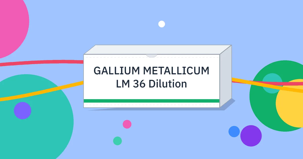 Symbolbild: Packung mit der Aufschrift GALLIUM METALLICUM LM 36 Dilution (PZN 12875100) – Verfügbarkeit und Bezug in Apotheken in Frankfurt am Main
