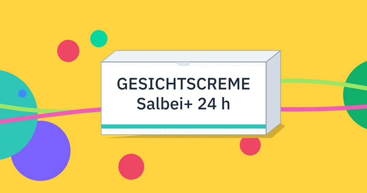 Symbolbild: Packung mit der Aufschrift GESICHTSCREME Salbei+ 24 h (PZN 19342097) – Verfügbarkeit und Bezug in Apotheken in Frankfurt am Main
