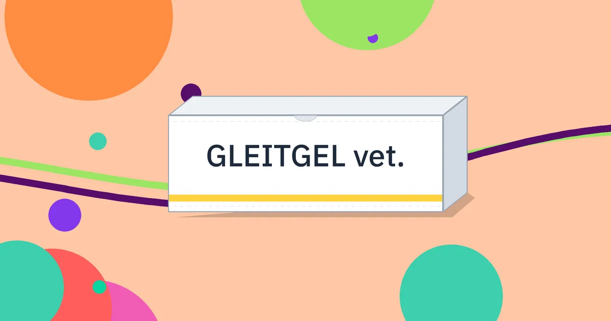 Symbolbild: Packung mit der Aufschrift GLEITGEL vet. (PZN 00911210) – Verfügbarkeit und Bezug in Apotheken in Frankfurt am Main